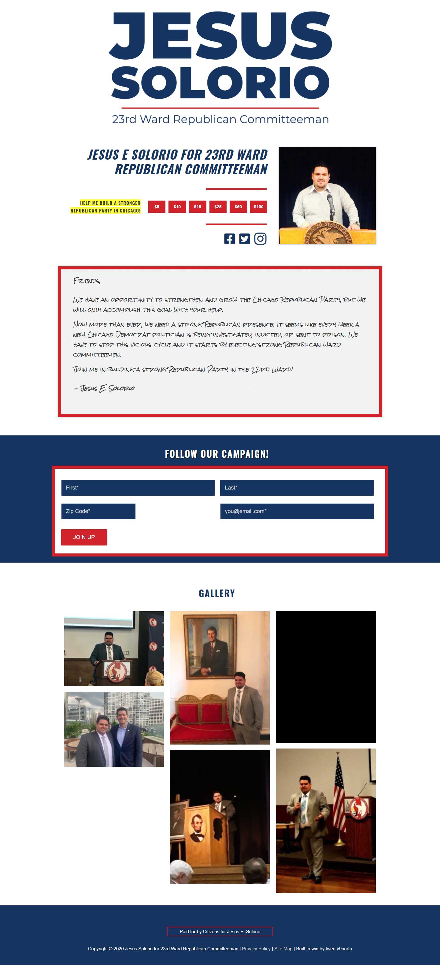 Jesus Solorio for 23rd Ward Republican Committeeman